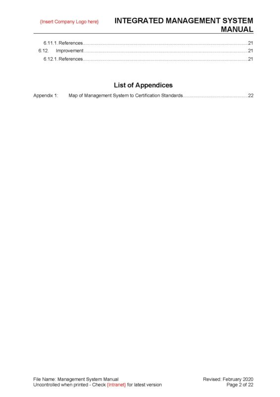 Small Business Management System Manual - Beyond Your Horizon ...